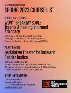 Courses | UCLA Prison Education Program