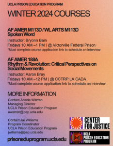 Courses | UCLA Prison Education Program